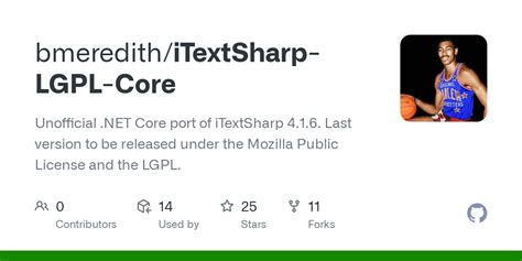 Github Bmeredithitextsharp Lgpl Core Unofficial Net Core Port Of