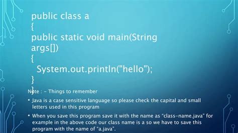 Installation Of Java And Program Execution Pptx Programming