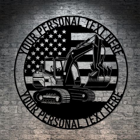 Dinozozo Excavator Digger American Machine Operator Patriotic Heavy