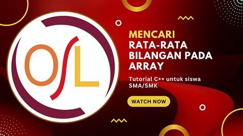 Belajar C 30 Menghitung Rata Rata Pada Array Youtube