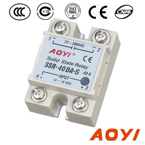 Hot Sale Solid State Relay 40a Ssr 40da S Aoyi China Manufacturer Other Electrical