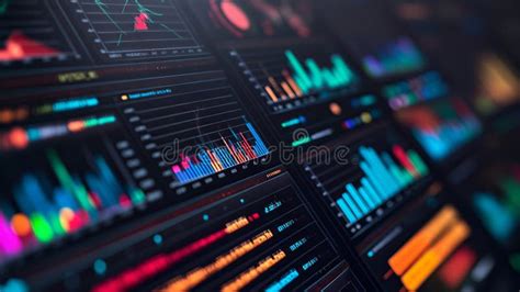 A Vibrant Data Analytics Dashboard Displaying Real Time Insights