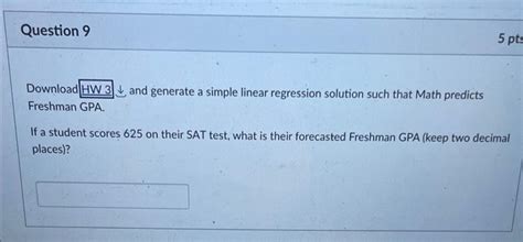 Solved Download And Generate A Simple Linear Regression