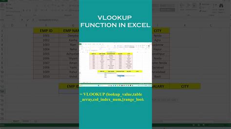 Vlookup Function In Excel Vlookup Tricks Vlookup Exceltips Exceltricks Msexcel Youtube