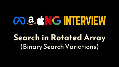Search In Rotated Sorted Array Optimal Solution Explained And Implemented Geekific Youtube