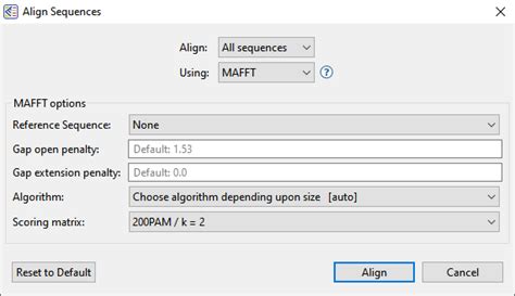 Mafft Alignment Options User Guide To Megalign Pro 1731
