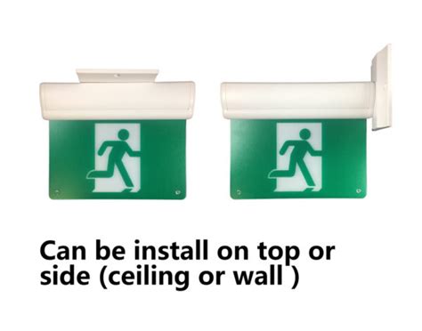 Slim Edge Lit Running Man Exit Sign Simply Retrofits