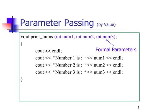 Ppt Passing Parameters Powerpoint Presentation Free Download Id4065677