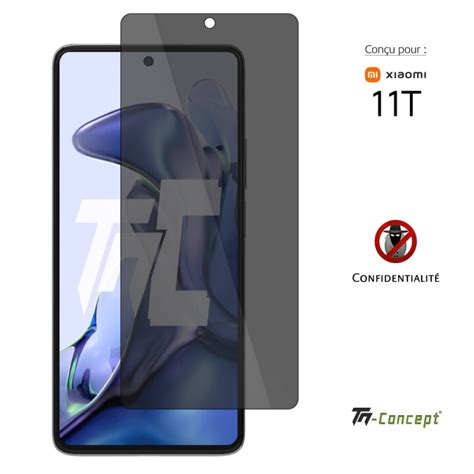 Vitre De Protection Teint E Anti Espions Pour Xiaomi T Tm Concept