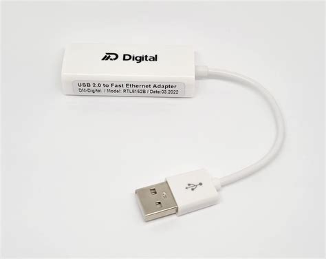 DM Digital USB To Ethernet LAN Mbps Realtek RT B USB To RJ Adapter USB Network