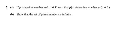 Solved A If P Is A Prime Number And AZ Such That Pa Chegg