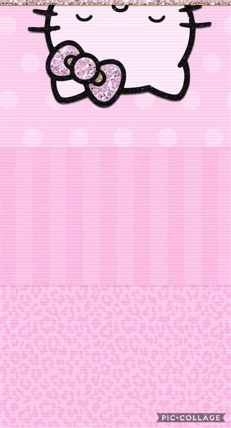 Hello Kitty Pink Polka Dot Wallpaper