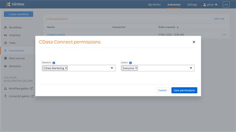 Create Excel Connected Nintex Workflows