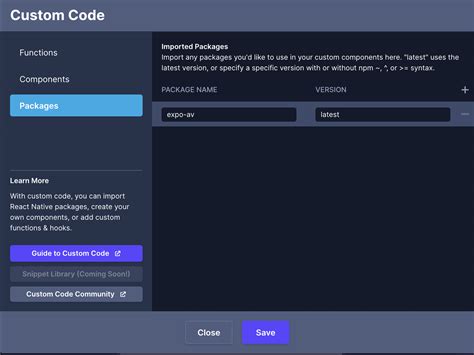How To Create A Custom Audio Component In Draftbit The Draftbit