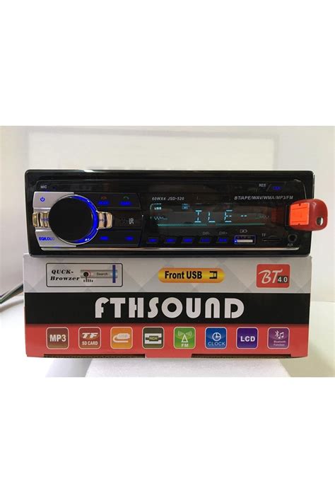 FTH SOUND Fth-32 Oto Teyp Bluetooth Çift Usb Aux Sd Kumanda Çift Amfi ...