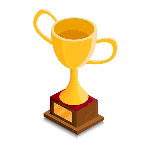 골드 트로피 컵 흰색 배경에 고립입니다 축구 챔피언 컵 황금 잔 스포츠 상 프리미엄 벡터