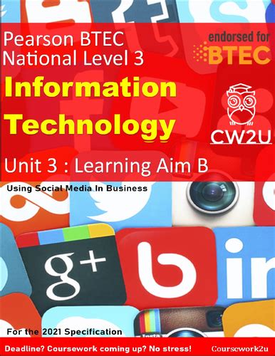2021 Btec It Level 3 Distinction Unit 3 Learning Aim B Teaching Resources