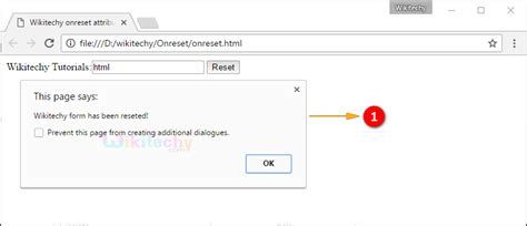 Html Tutorial Onreset Attribute In Html Html5 Html Code Html