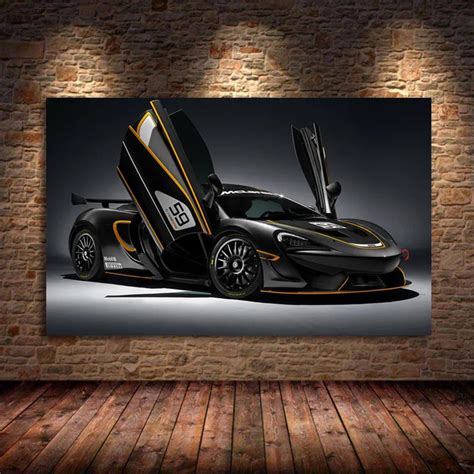 슈퍼 스포츠카 벽지 캔버스 포스터 및 인쇄 벽 예술 그림 거실용 벽 예술 모던 홈 데코그림 And 서예 Aliexpress