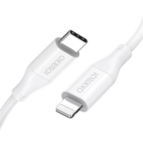 Choetech 12m Usb C To Lightning Mfi Cable White Extra Bahrain