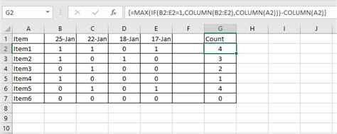 Microsoft Excel Find Rightmost Specific Value And Return Cell Count To The Left Super User