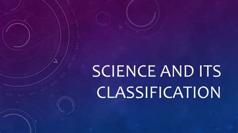 Science And Its Classification Ppt