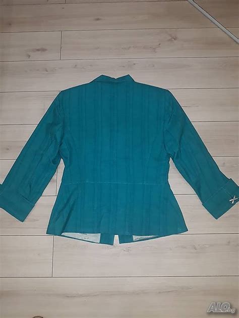 Син дамски костюм рокля и сако M Рокля Дамско Облекло Шумен