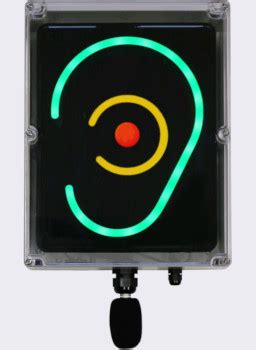 Soundear Outdoor Noise Warning Sign Weatherproof Noise Activated Sign
