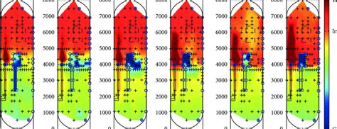 Temperature Contour Maps In Vessel 1 For Experiment St4 1 For Different
