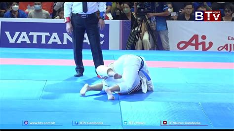 ស៊ីហ្គេម២០២៣៖ ទស្សនាវីដេអូការប្រកួតកីឡាជឺជីស៊ូ កីឡាការិនីកម្ពុជា ខាន់