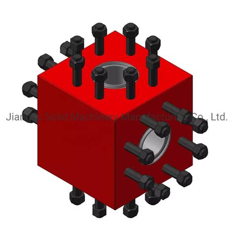 API A Studded Tees And Cross Block For Wellhead Cross And Tee