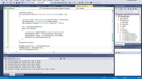 284 Asp Net Mvc Create Sql Query And Command To Load Os Analytics Data Youtube