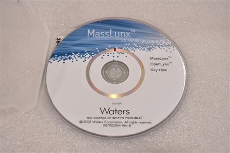 Waters Masslynx Software Masslynx Openlynx Key Disk 667002654 Rev B Ebay