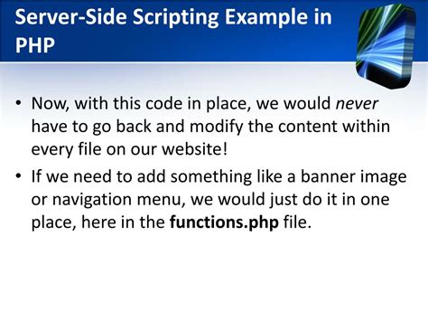 Ppt Scripting Client Side Vs Server Side Scripting Powerpoint