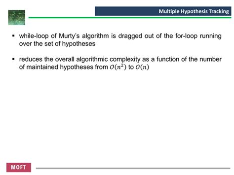 Mht Multi Hypothesis Tracking Part3 Pdf Physics Science