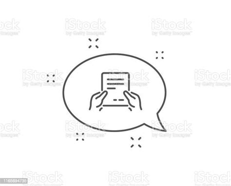 문서 선 아이콘을 길게 누를 수 있습니다 텍스트 파일 기호입니다 벡터 계약서에 대한 스톡 벡터 아트 및 기타 이미지 계약서 고급 기포 Istock