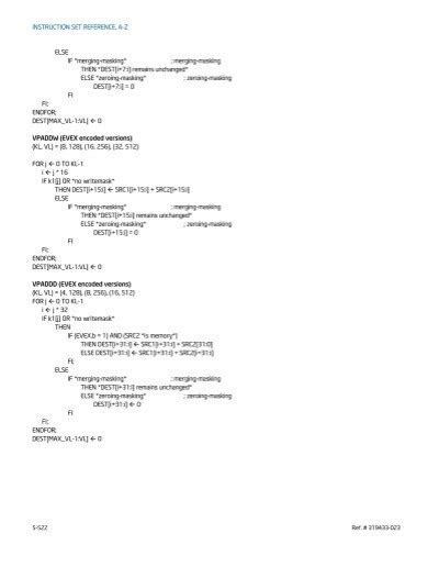 Instruction Set Reference