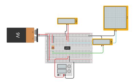 circuit design non inverting comparator tinkercad