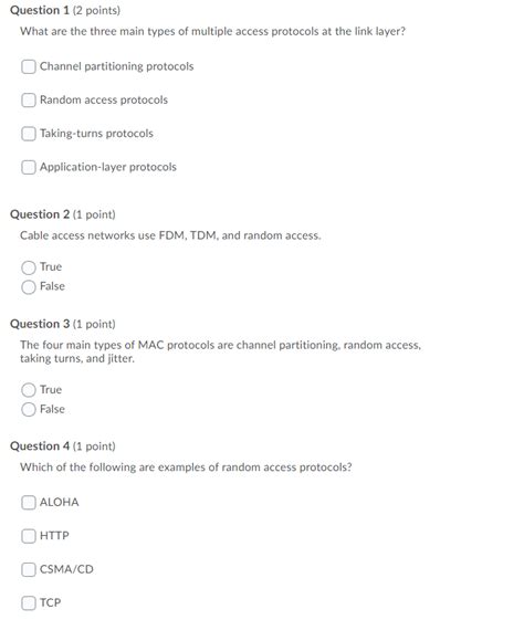 Solved Question 1 2 Points What Are The Three Main Types