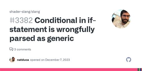 Conditional In If Statement Is Wrongfully Parsed As Generic · Issue