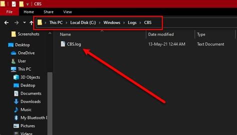 what or where is cbs log how to read cbs log file in windows