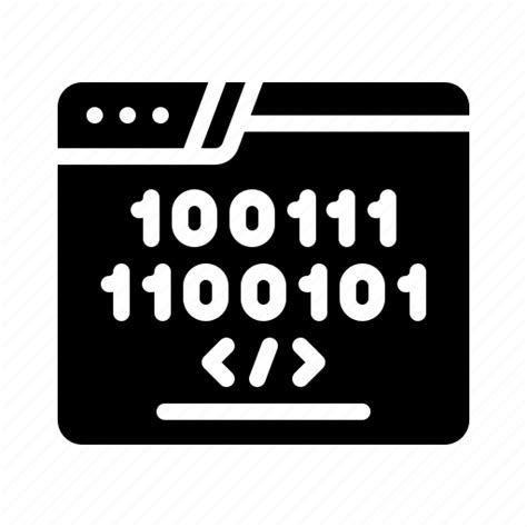 Binary Code Web Development Website Software Digital Icon
