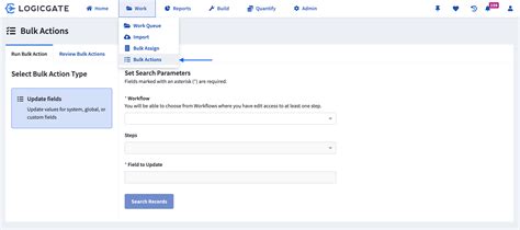 Bulk Update Fields LogicGate Help Center
