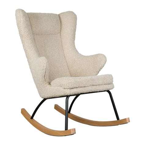Quax Rocking Adult Chair De Luxe Sheep De Gele Flamingo
