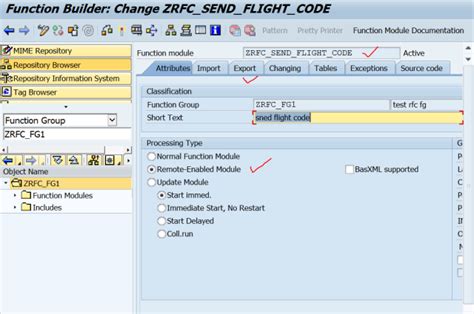 rfc communication between two systems use of predefined rfc destination sapcodes