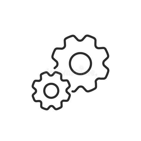 Illustration Of A Data Analysis Icon That Features Gears To Represent Complex Processes And