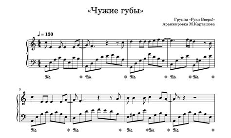 Чужие губы для пианино Ноты и миди для пианино