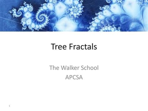Fractals Ppt Geography Science
