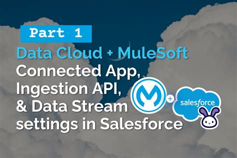 Part 1 Data Cloud Mulesoft Integration Connected App Ingestion Api And Data Stream Settings