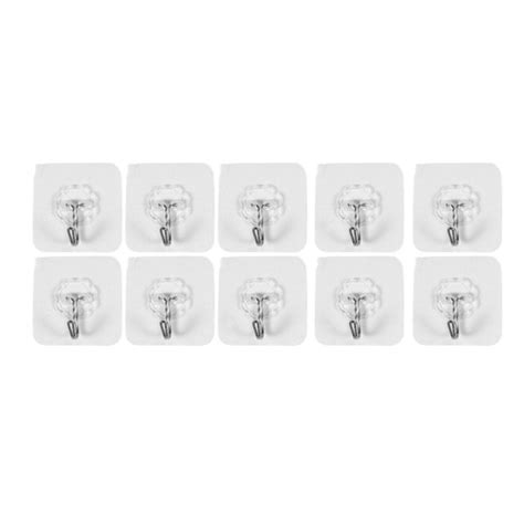 10 упаковок многоразовых клейких крючков прозрачные прочные настенные крючки купить с